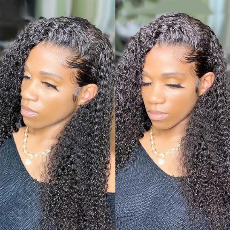 Julia Hair Affordable Kinky Curly Lace Part Wigs 100 Virgin Hair 2921