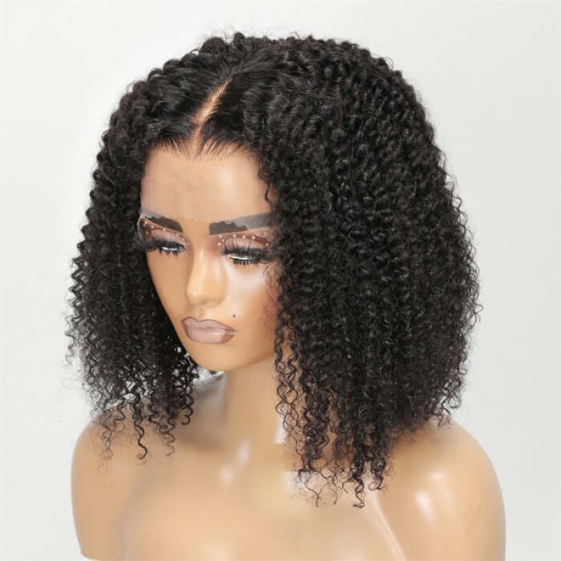 Julia Hair 13x4 Lace Front Black Short Kinky Curly Bob Wig Julia Hair