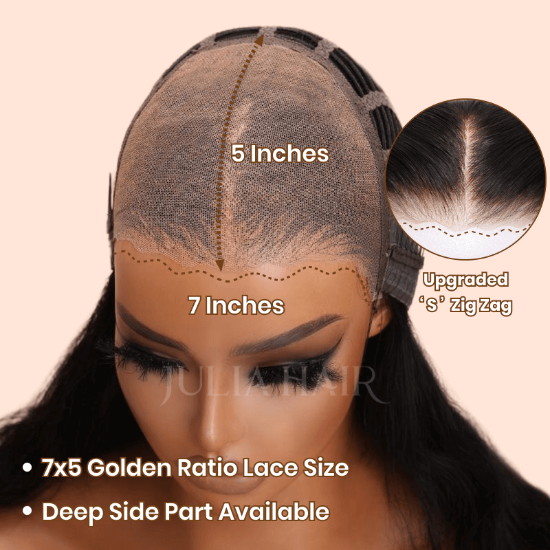 Julia Hair Bye Bye Knots 7x5 Pre Cut Lace Water Wave Wig | Julia hair