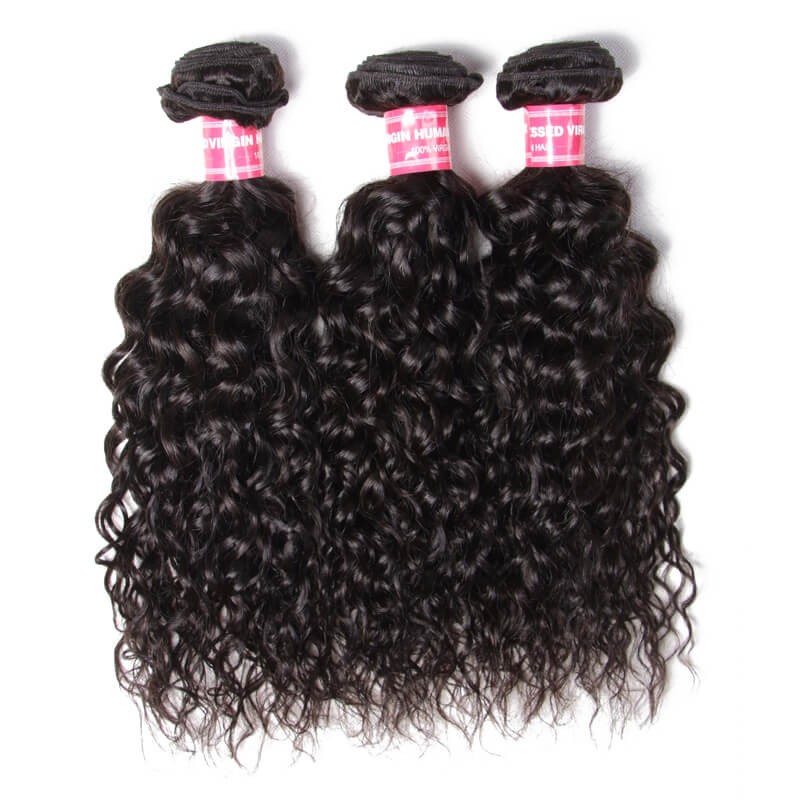 Julia Hair 3 Bundles Water Wave Virgin Human Hair Weave Wavy Healthy ...