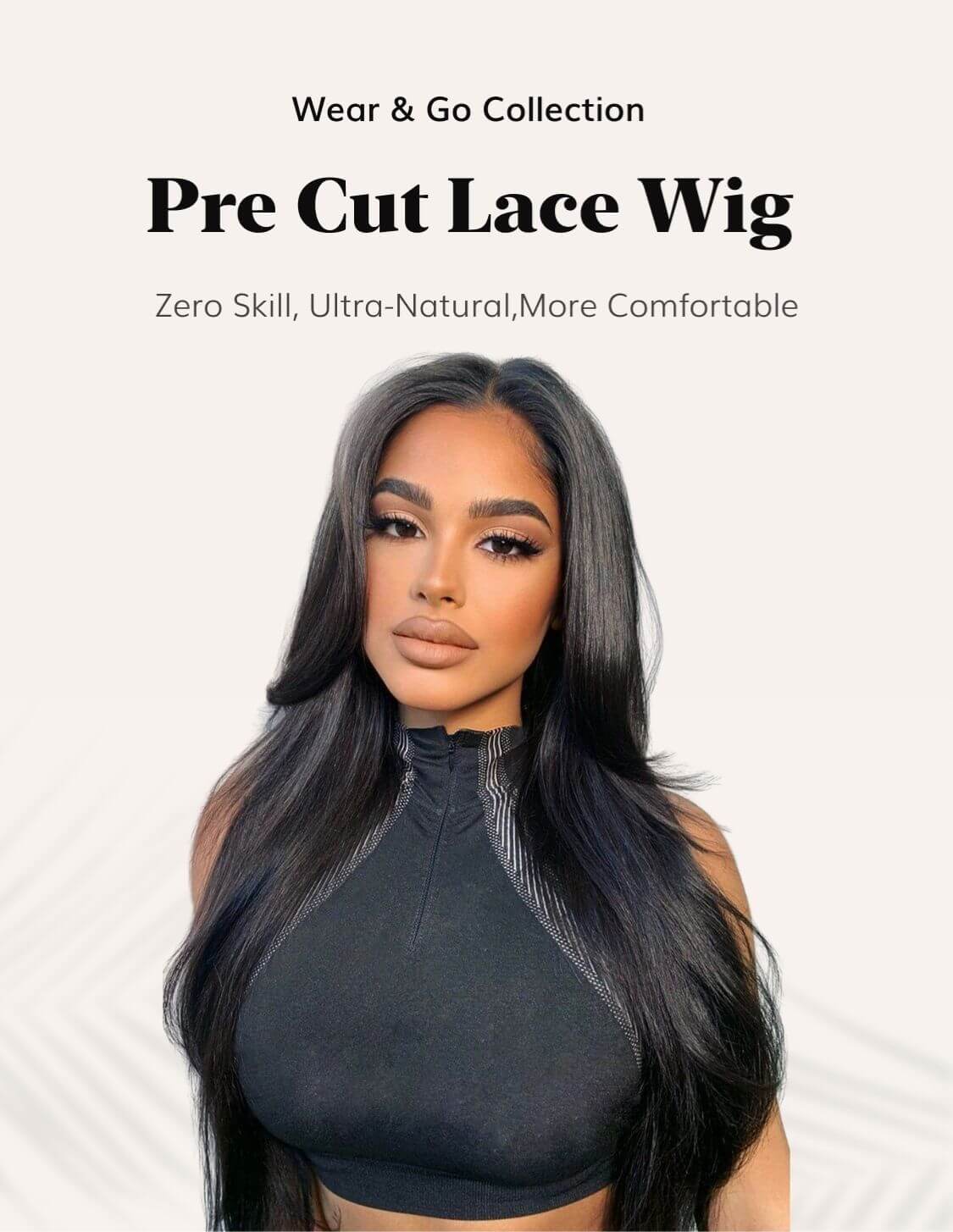 Julia Hair 6x4.5 Pre Cut Lace Straight Human Hair Wig Wear Go Wig ...